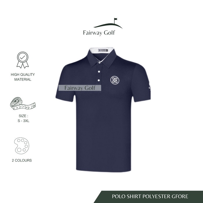 Jual PREMIUM BAJU GOLF POLO SHIRT POLYESTER DRYFIT COOLMAX GFORE BASIC ...