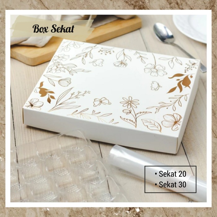 Jual Box Sekat Nastar Sekat 20 30 Holes Dus Kue Packaging new | Shopee ...