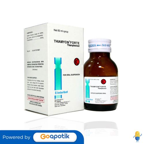 Jual THIAMYCIN FORTE 250 MG/5 ML DRY SYRUP 60 ML | Shopee Indonesia