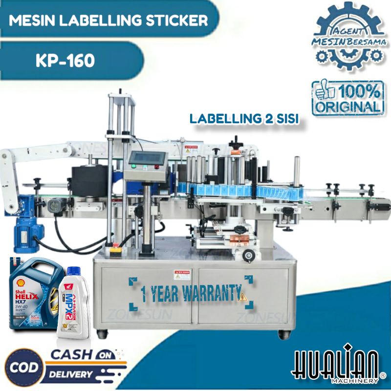 Jual Mesin Automatic Labelling Sticker Botol 2 Sisi KP-160 Mesin ...