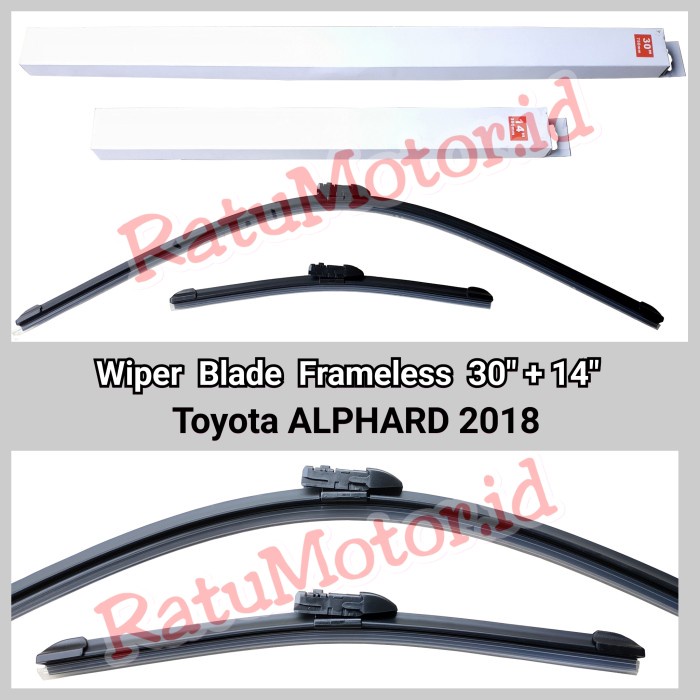 Jual Wiper Blade Depan Khusus Toyota Alphard / Vellfire 2016 2020 Frameless Kode Br03 | Shopee ...