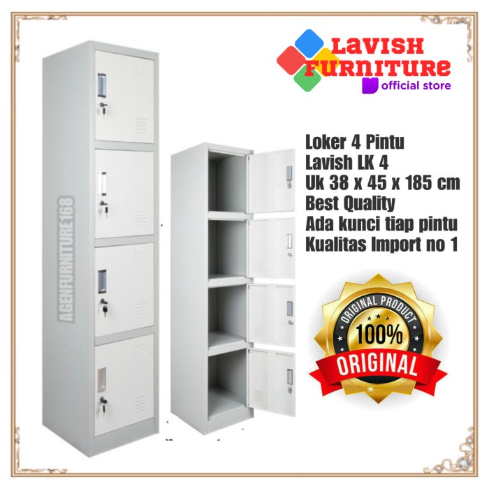 Jual Locker Cabinet 4 Pintu Full Besi Sap Lk 004 | Shopee Indonesia