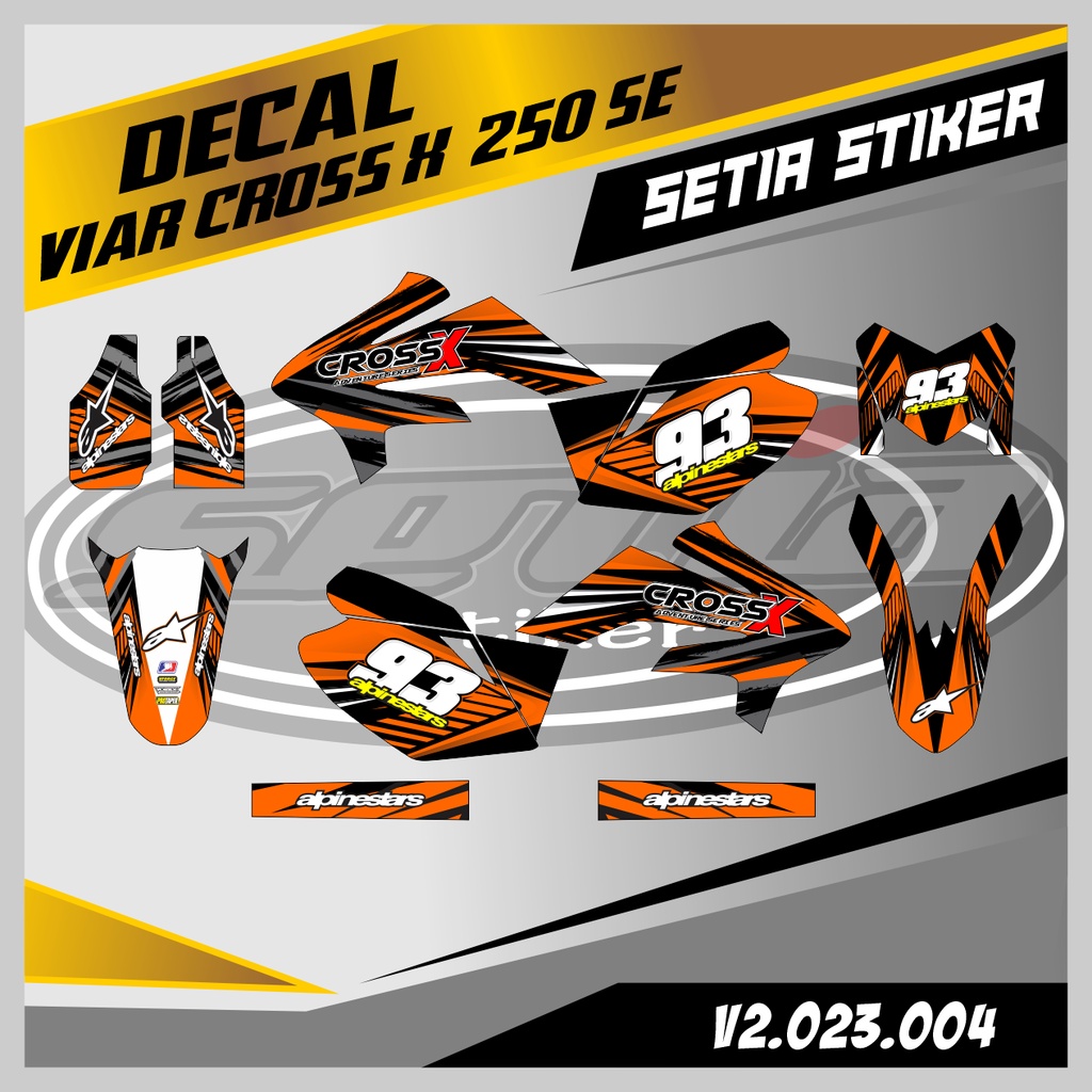 Jual DECAL VIAR CROSS X 250 SE, DESAIN BEBAS CUSTOM BARU (V2.023.004 ...