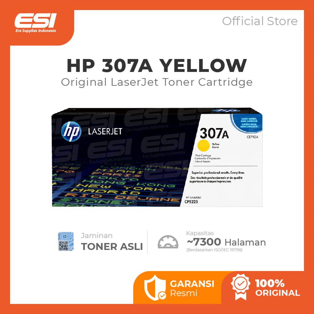 Jual HP 307A Yellow Original LaserJet Toner Cartridge (CE742A) | Shopee Indonesia