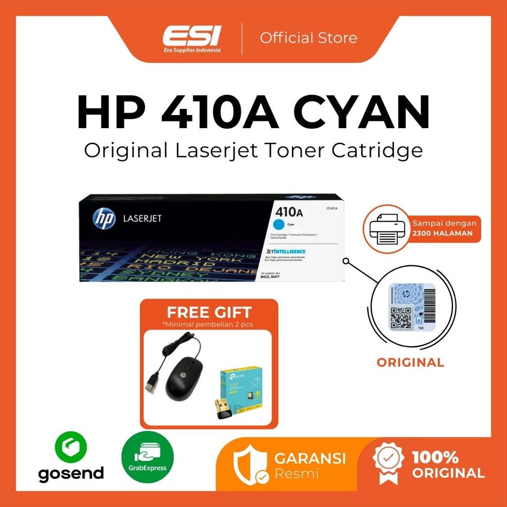 Jual HP 410A Cyan Original LaserJet Toner Cartridge (CF411A) | Shopee Indonesia