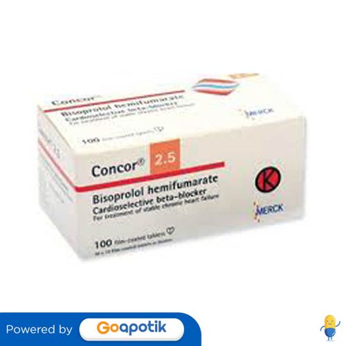 Jual CONCOR 2.5 MG BOX 100 TABLET | Shopee Indonesia