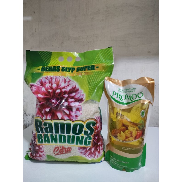 Jual Paket (Beras 5L + Minyak 1L) | Shopee Indonesia
