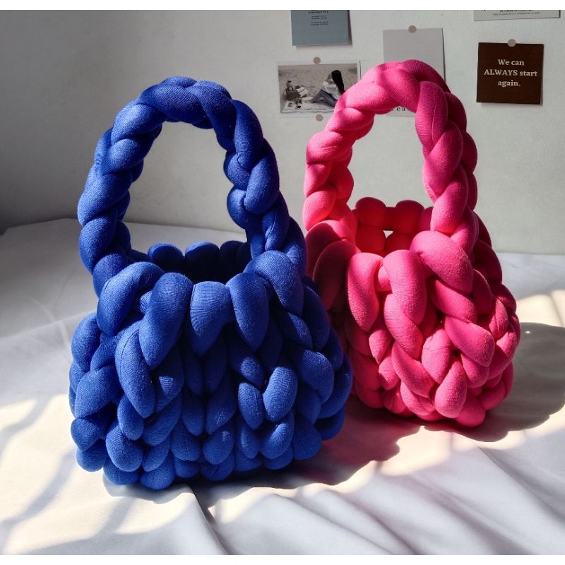 Jual MOMO CHUNKY BAG / TAS RAJUT VIRAL / CROCHET BAG JUMBO / TAS WANITA ...