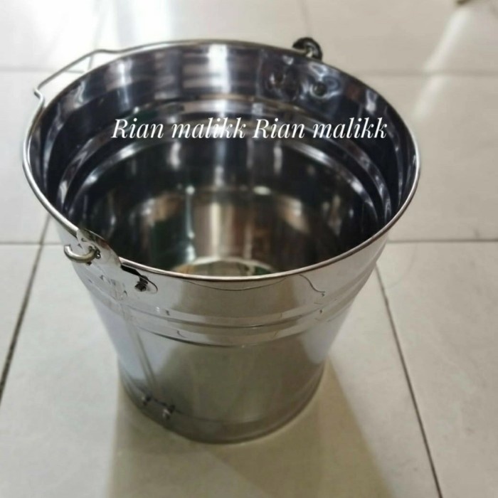 Jual ember stainless tebal kapasitas 30 liter | Shopee Indonesia