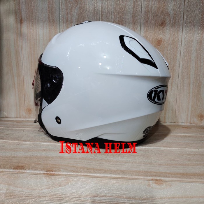 Jual HELM KYT KYOTO R SOLID WHITE ORIGINAL HELMET | Shopee Indonesia