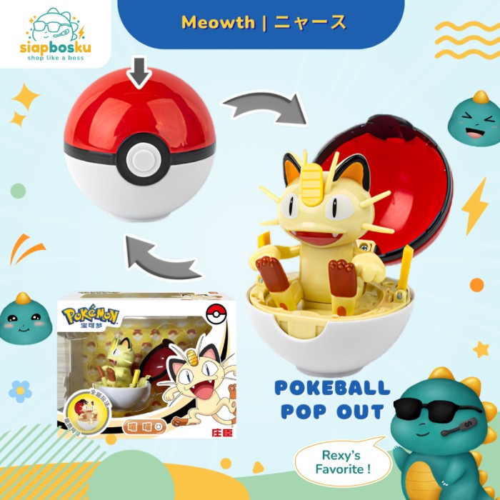 Jual MAINAN POKEMON POKEBALL POP OUT ACTION FIGURE ORIGINAL SET ...