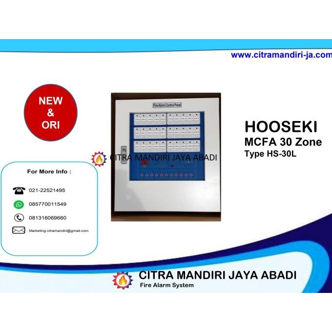 Jual Master Control Panel Fire Alarm 30 Zone Hooseki MCFA PANEL | Shopee Indonesia