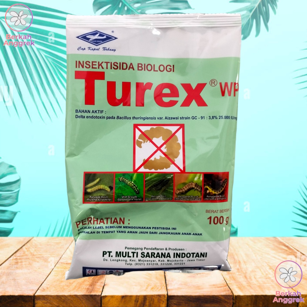 Jual Turex 100 Gram Insektisida hama Uret dan Ulat Grayak | Shopee ...