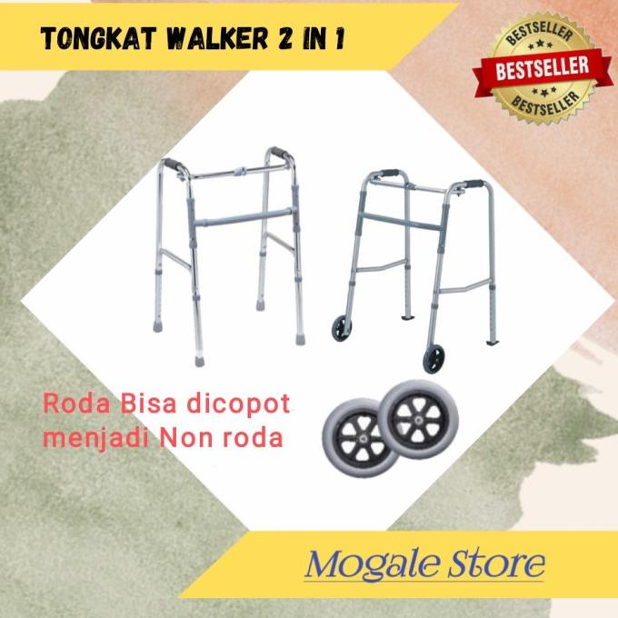 Jual Tongkat Walker 2 in 1 ( Walker Roda - Non Roda) - Alat Bantu Jalan ...