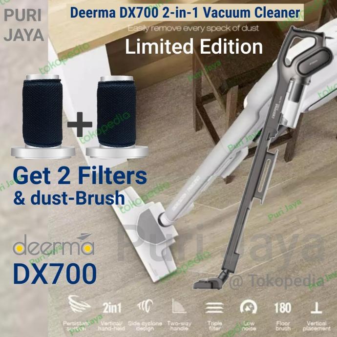 Jual deerma DX700 DX700S Vacuum Cleaner Hitam Putih Standard / Extra ...