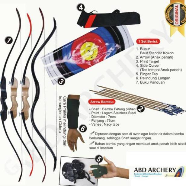 Jual TERBARU! Full Set Paket Panahan Dewasa Pemula Busur Anak Panah Target | Shopee Indonesia