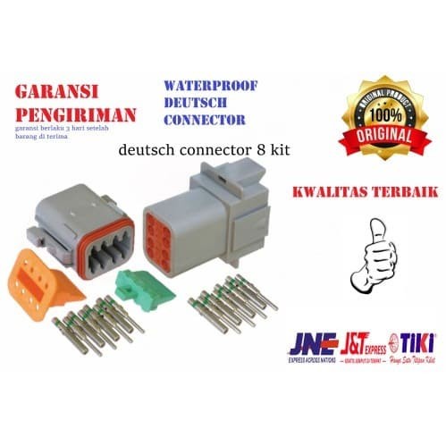 Jual deutsch connector 8 way konektor 8 pin sambungan kabel | Shopee ...