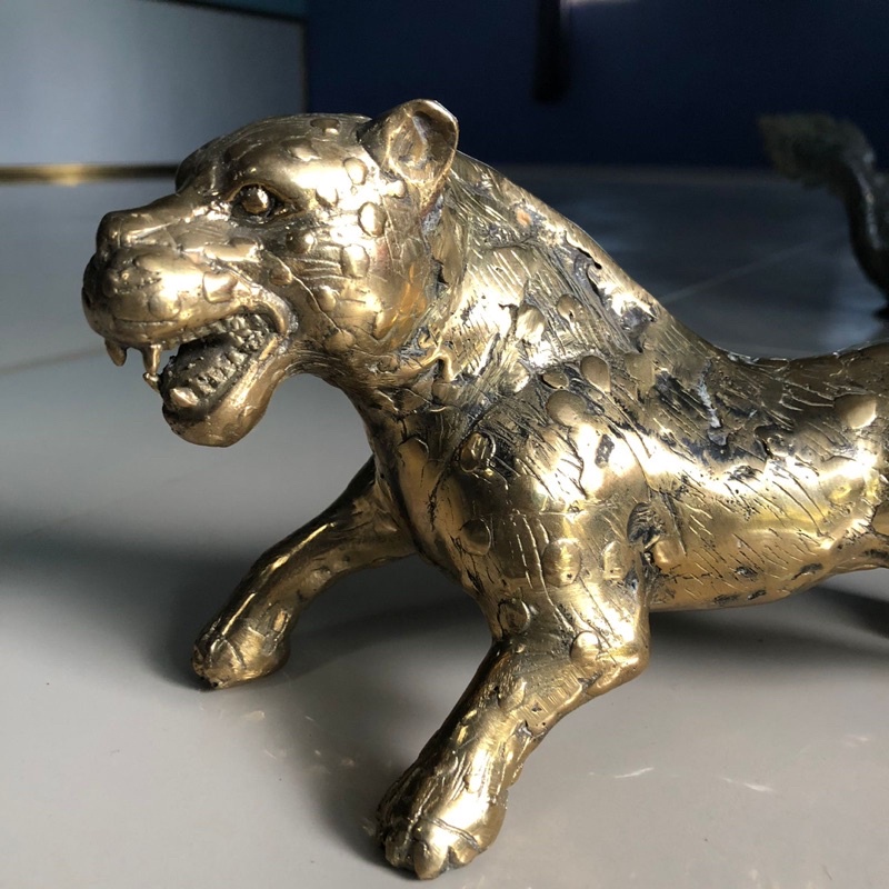 Jual Patung Kuningan Kuno Motif Macan | Shopee Indonesia