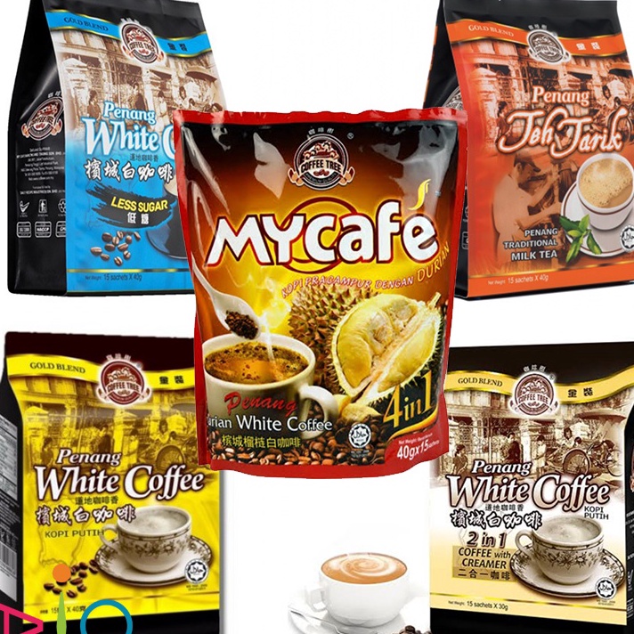 Jual Coffee Tree Penang White Coffee | MyCafe Durian White Coffee | Kopi Penang Teh Tarik ...