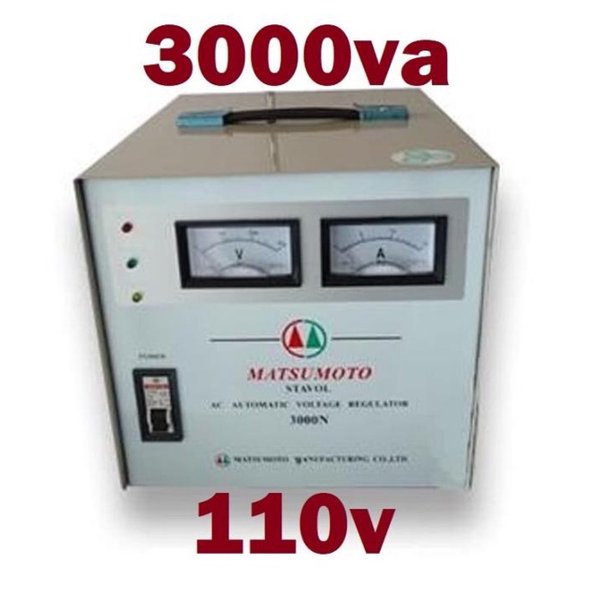 Jual Avr Transformer Step down Step up + Stabilizer Matsumoto 3000 ... Jual Avr Transformer Step down Step up + Stabilizer Matsumoto 3000 ...