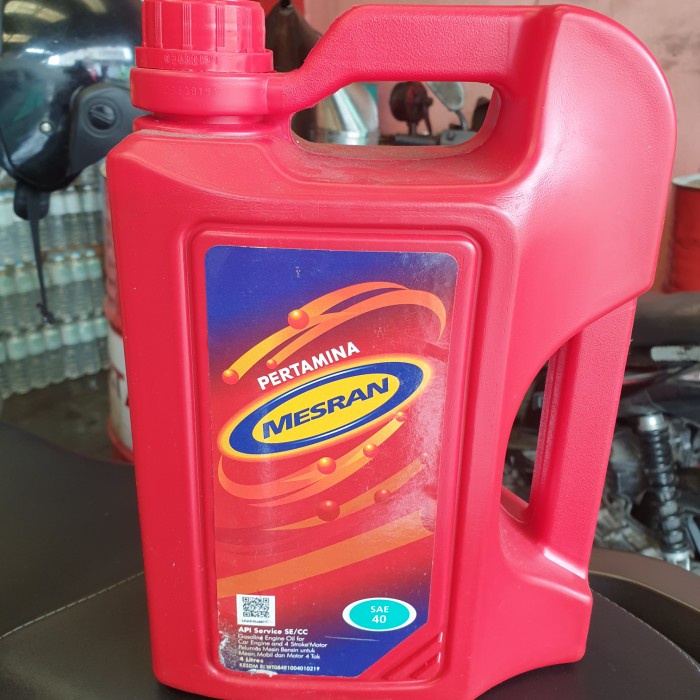 Jual 1 Galon Oli Mesran SAE 40 SAE40 Pertamina 4 Liter 4Liter | Shopee ...