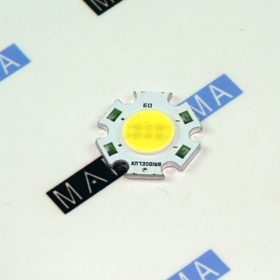 Jual led cob 5w 9v 0.55A size 20mm Bridgelux white 6500K BXRA C0402 | Shopee Indonesia