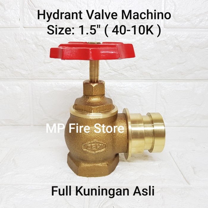 Jual Kran Hidran Hydrant Valve Pemadam Zeki 1.5 Inch Full Kuningan ...