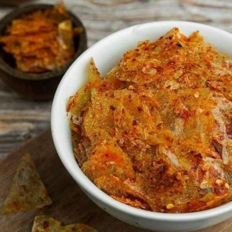 Jual Kripik Kaca Pedas Daun Jeruk 500 gr // Kripca Pedas 500 gr ...