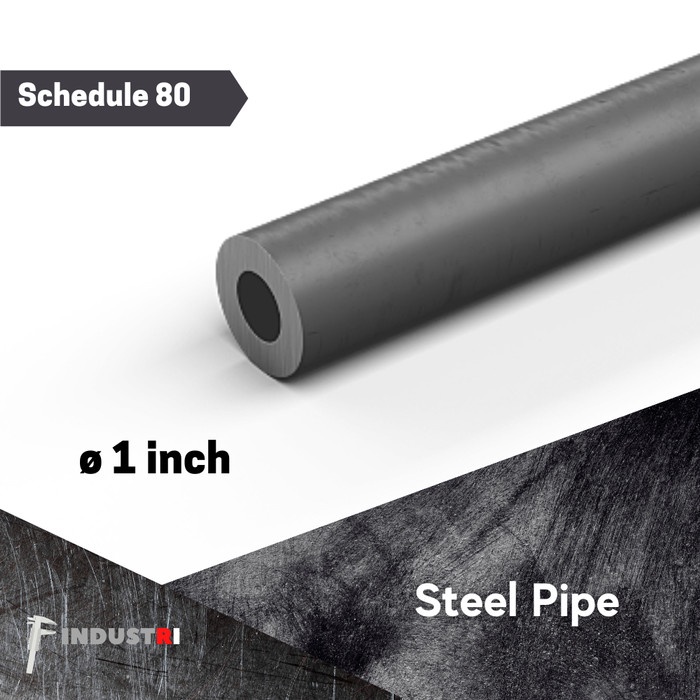 Jual Pipa Besi Sch 80 1 inch pipa Schedule 80 per 1cm | Shopee Indonesia