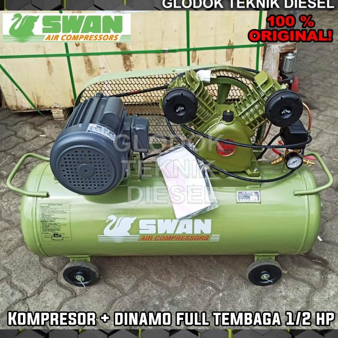 Jual SWAN AIR COMPRESSOR (S SERIES) 1/2 HP KOMPRESOR ANGIN SVP 212 ...