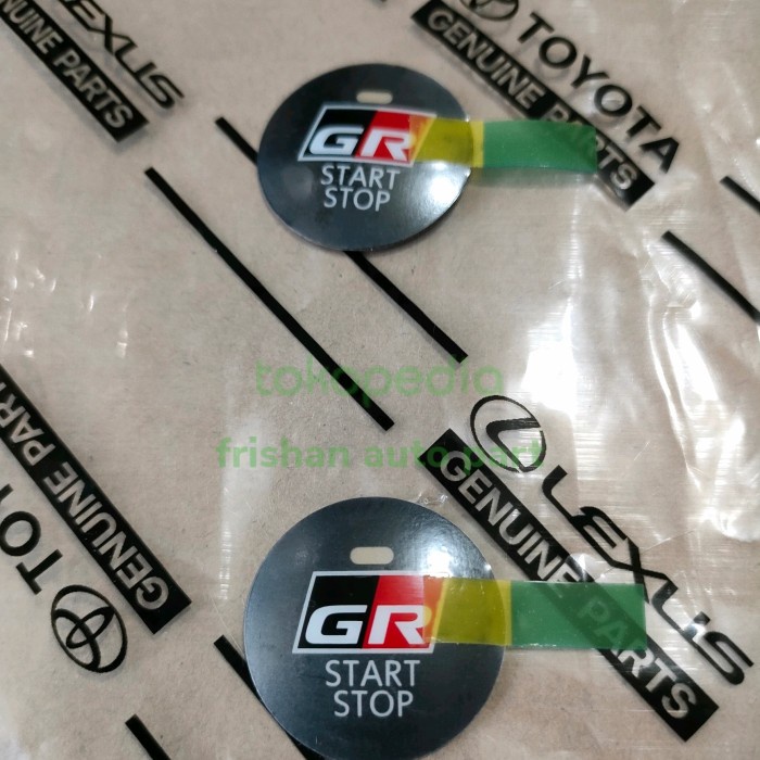 Jual Stiker Gr Start Stop Engine Toyota Original Termurah | Shopee ...