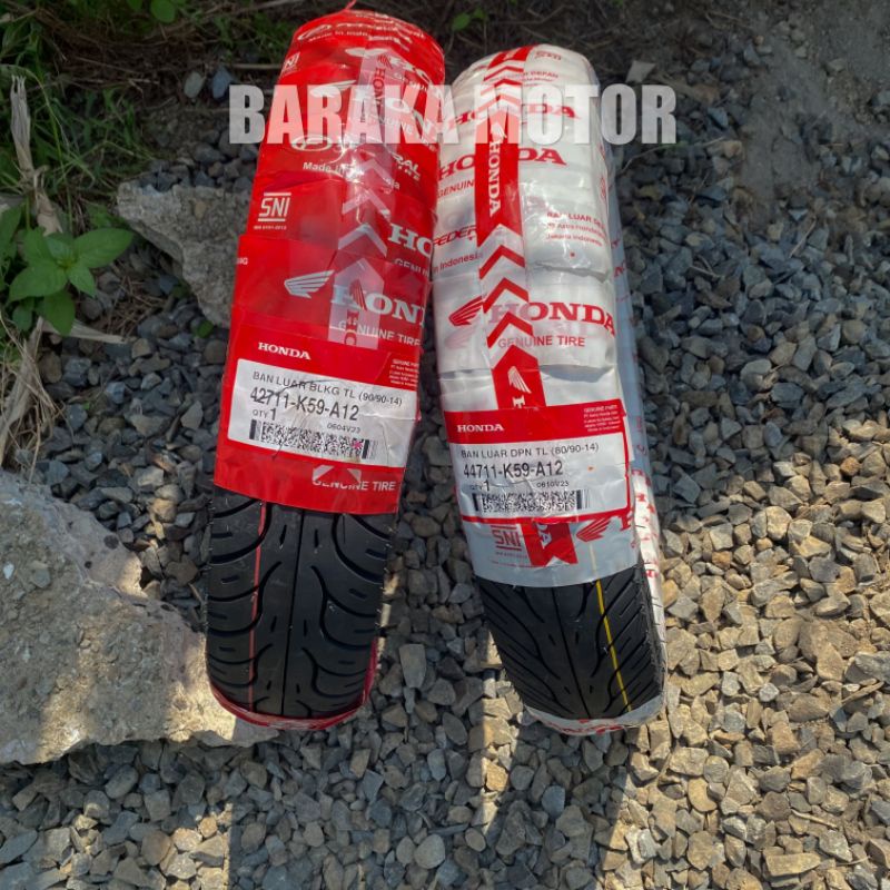 Jual Ban Tubeless Federal Depan 80/90-14 dan Belakang 90/90-14 Vario ...