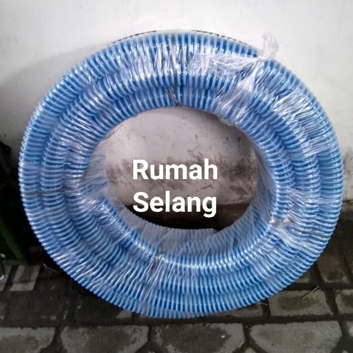 Jual Selang Spiral Hisap Biru 3 Inci / Selang Pompa Air Sedot Irigasi ...