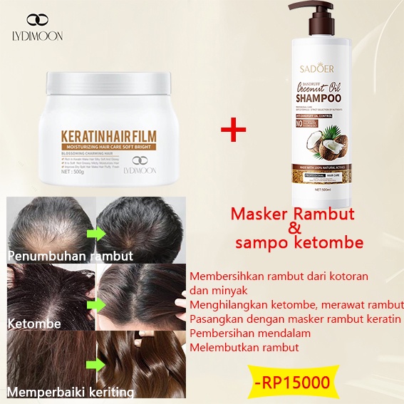Jual Sampo anti ketombe Sampo ketombe Shampo kutu rambut 500ML Asam amino anti ketombe ...