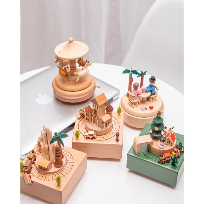 Jual Premium Wooden Music Box/Kotak Music Kayu Kado Murah | Shopee ...