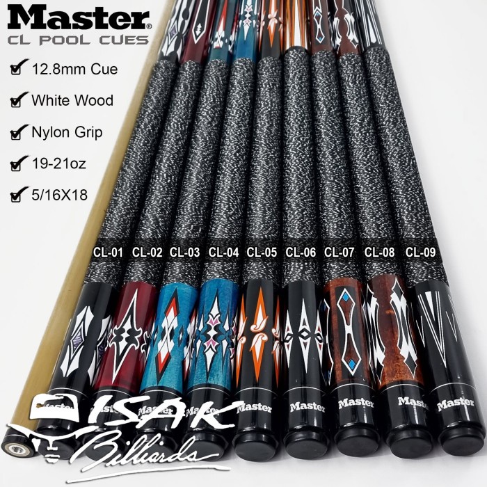 Jual Master Pool Cue CL-01 - Classic Sti Billiard Stik Biliar Cues ...