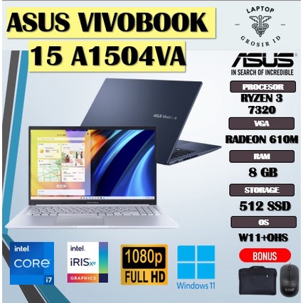 Jual ASUS VIVOBOOK 15 A1504VA I7 1355 8GB 512GB W11+OHS 15.6FHD ...