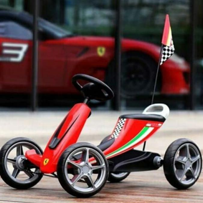Jual Pliko ride on 820 scuderia ferrari gokart trike pedal sepeda goes ...