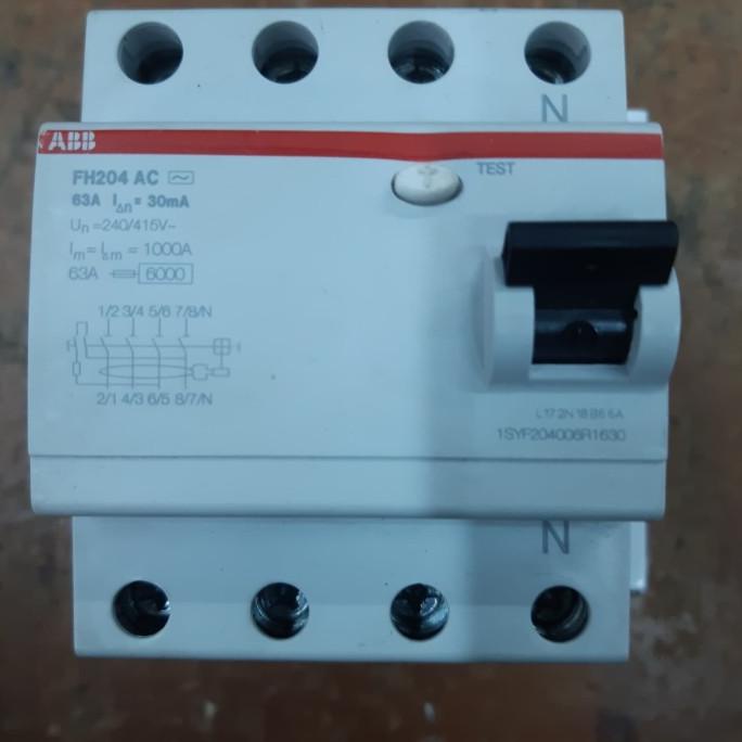 Jual Elcb /Rccb 63A 3 Phase 30Ma Abb Original | Shopee Indonesia