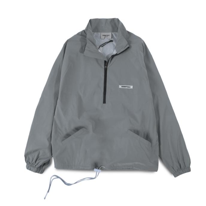 Jual FOG Essentials Half Zip Track Jacket Silver Reflective | Shopee ...