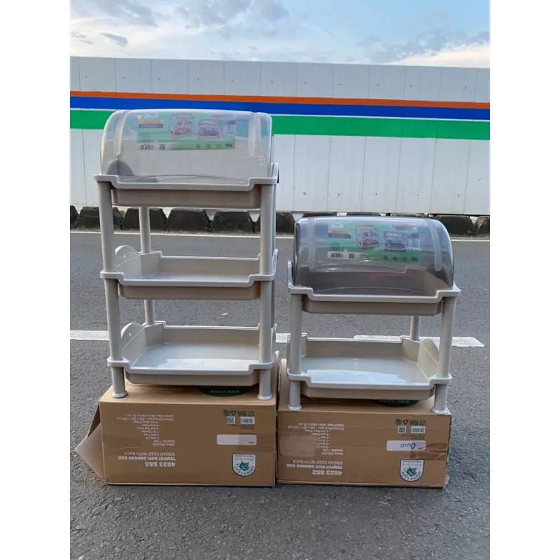 Jual GREEN LEAF / - Bread Case With Rack / Rak Roti Susun 2 - susun 3 ...