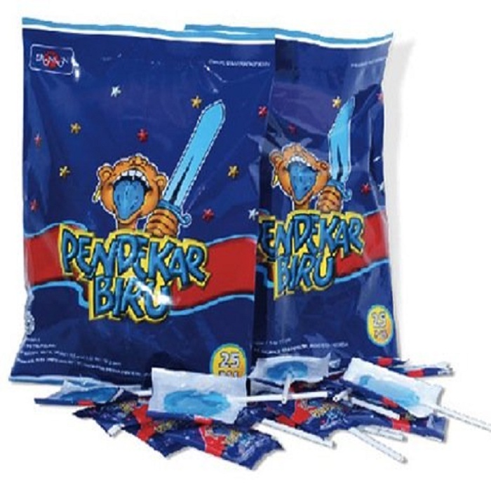 Jual Permen Pendekar Biru 1 Pack Isi 25pcs @5gr Permen Jadul | Shopee ...
