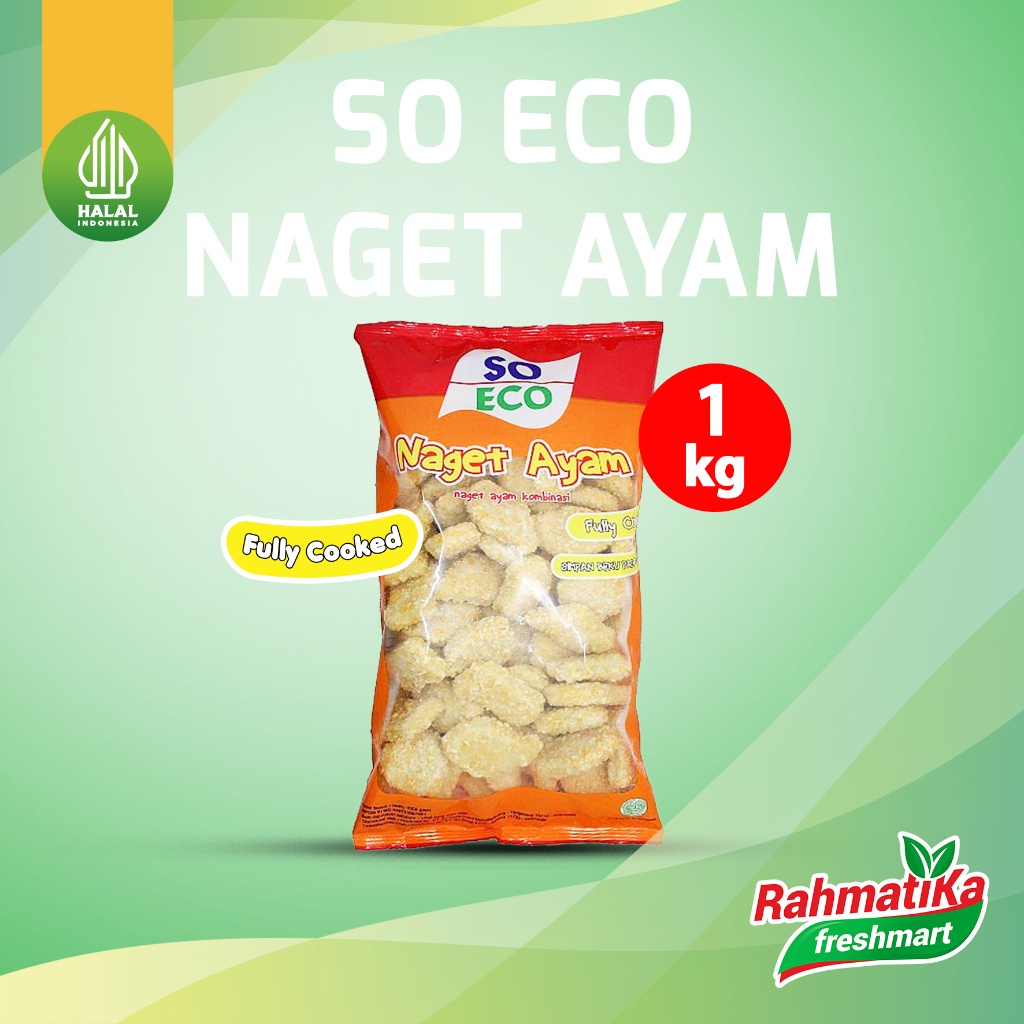 Jual SO ECO Chicken Nugget / Naget Ayam Kombinasi 1 Kg | Shopee Indonesia