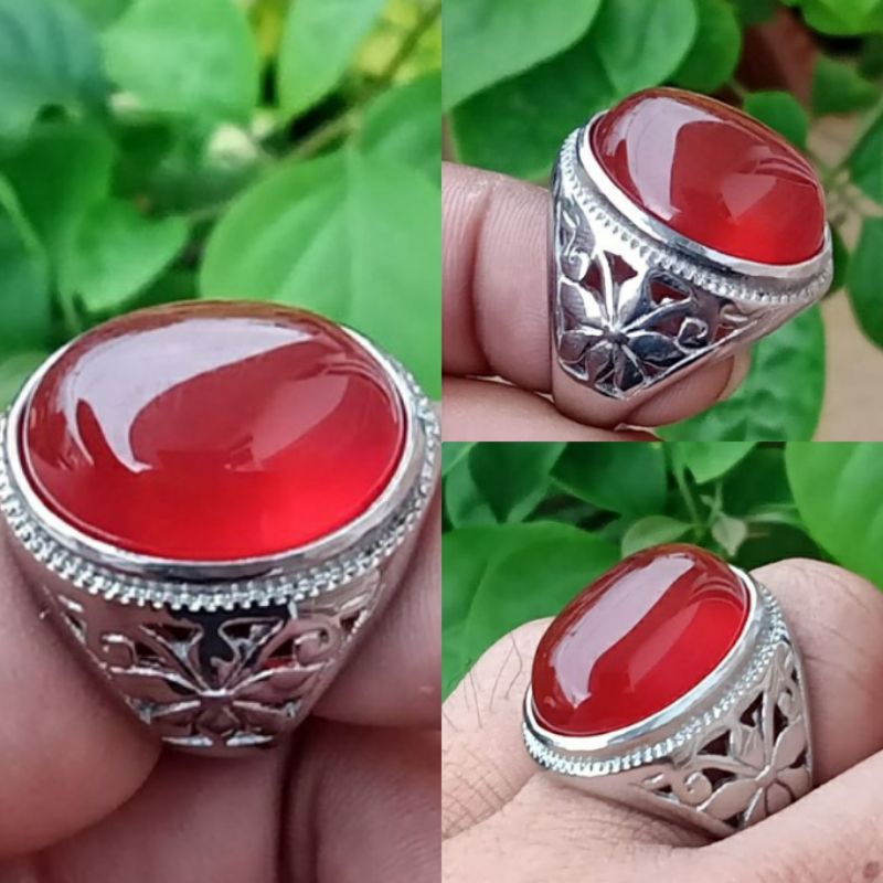 Jual CINCIN BATU NATURAL AKIK MADU GARUT CRYSTAL (RING STYLE CLASSIC ...