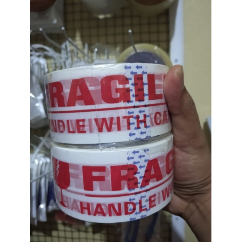 Jual Lakban Fragile 48 MM 90 Yard Isolasi Fragile Selotip Fragile ...