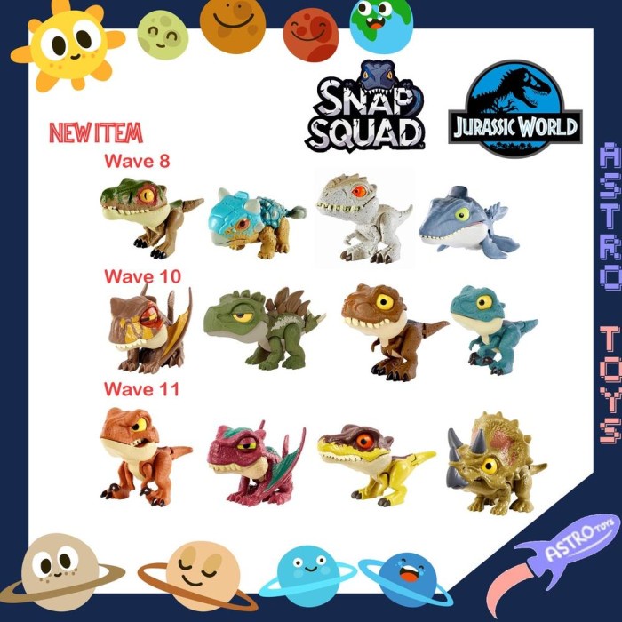 Jual MUST HAVE!! JURASSIC DINO SNAP SQUAD WAVE 1 2 3 4 5 6 7 8 9 10 11 ...