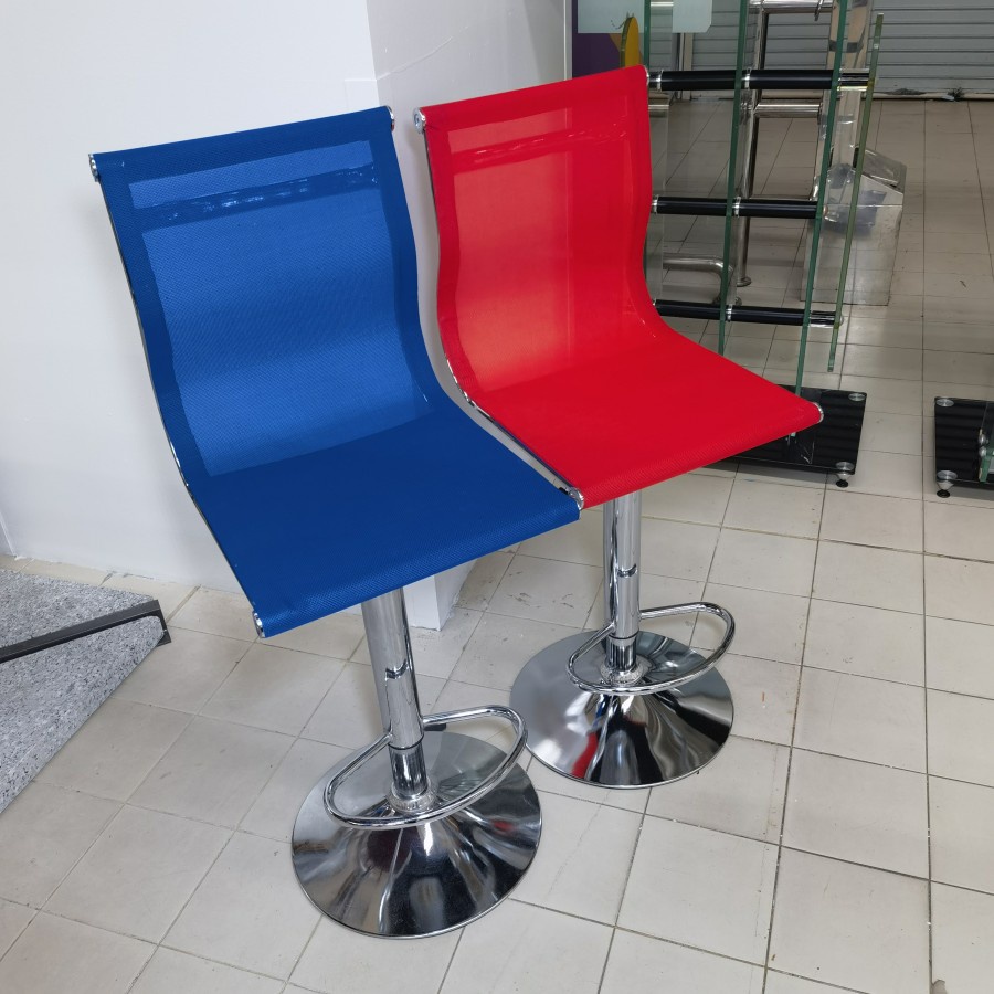 Jual Bar Stool Stainless Steel Kursi Bar Jaring Roda Minimalis Modern ...