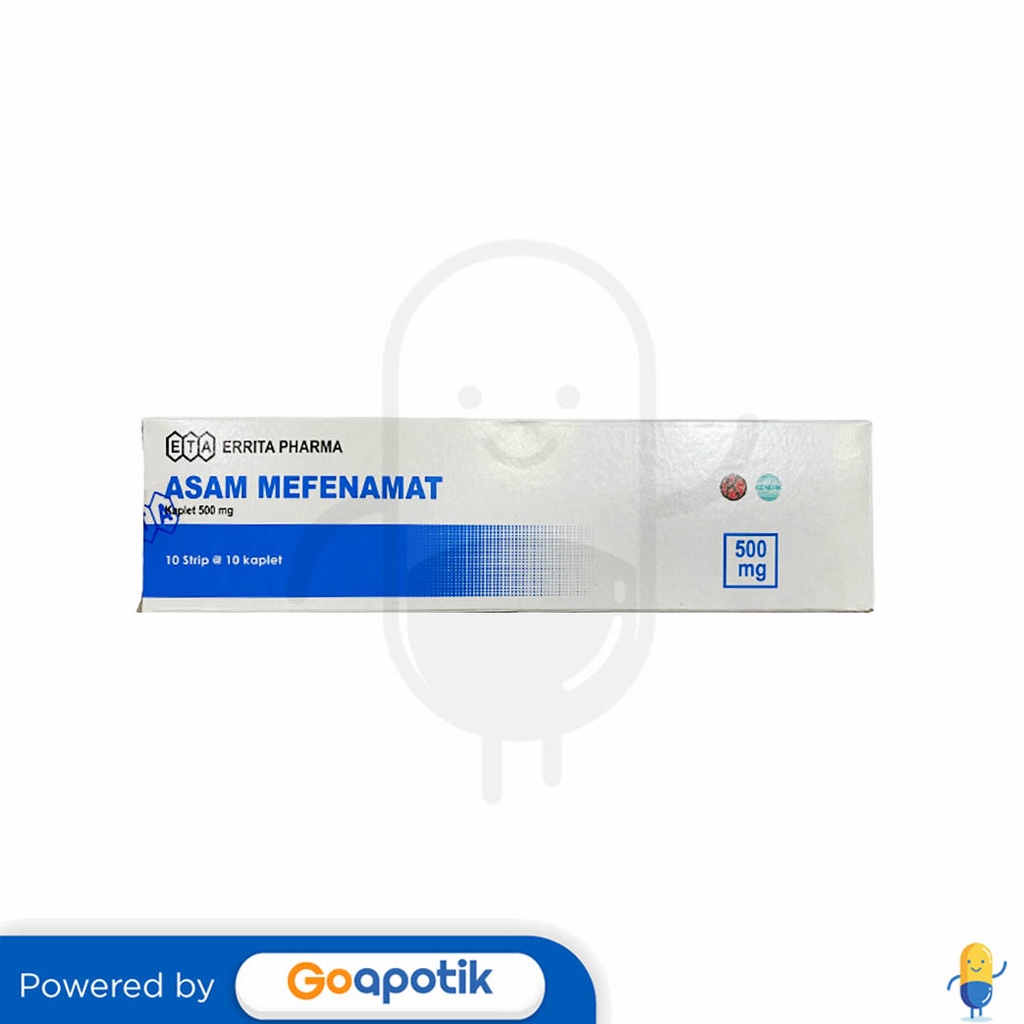 Jual ASAM MEFENAMAT ERRITA 500 MG BOX 100 KAPLET | Shopee Indonesia