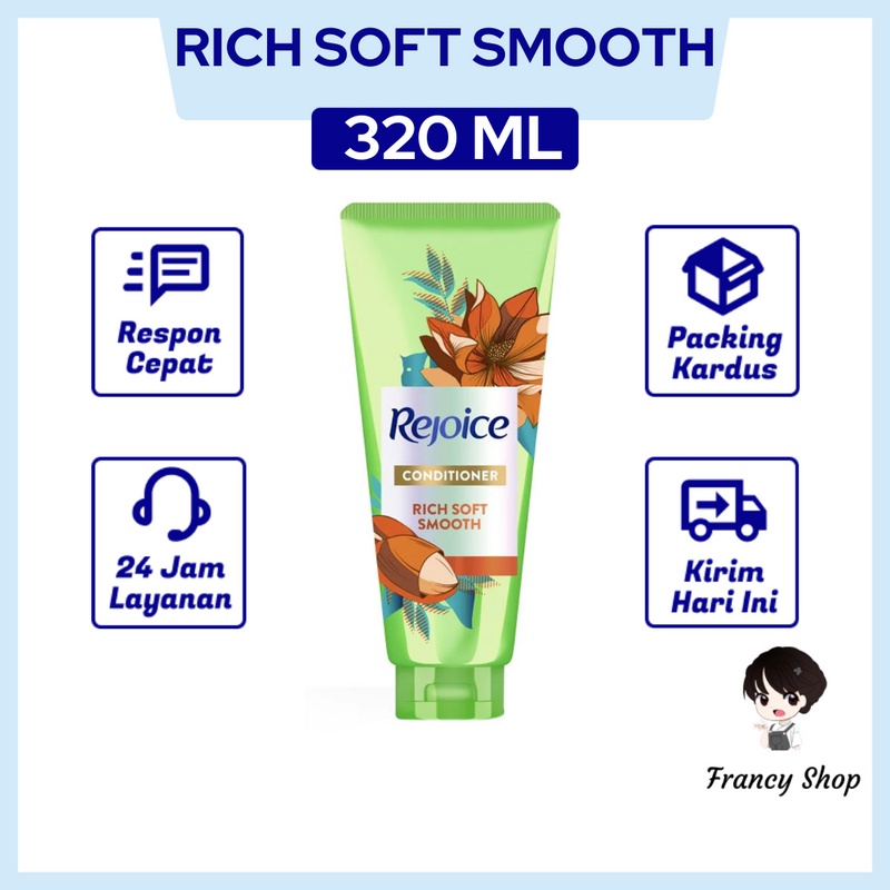 Jual Rejoice Rich Soft Smooth Conditioner 320ml | Shopee Indonesia