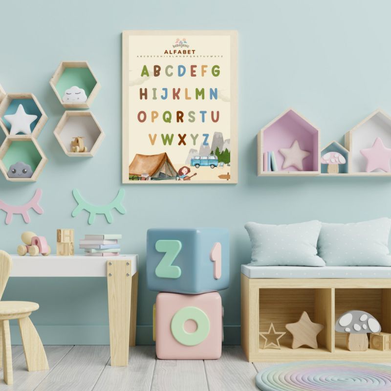 Jual BEBEGENIC - Poster Edukasi Anak (VARIASI ALFABET) / Poster Belajar ...